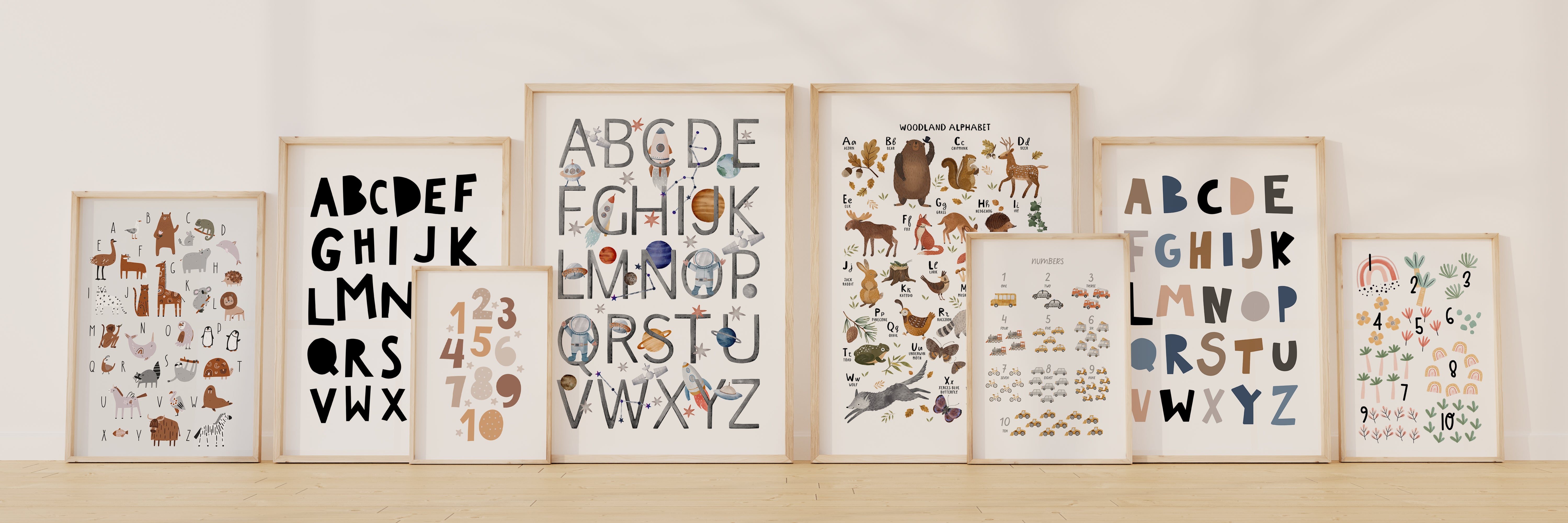 ABC Print | ABC Poster | Alphabet Art | Nursery Wall Art – The Kids ...