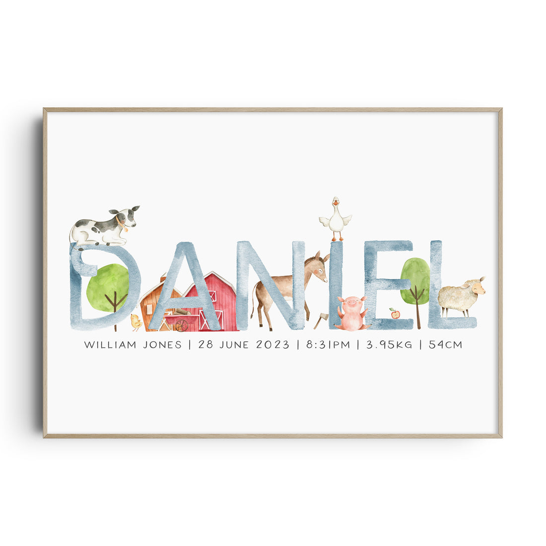 Personalised Name Prints | Birth Prints | The Kids Print Store – tagged ...