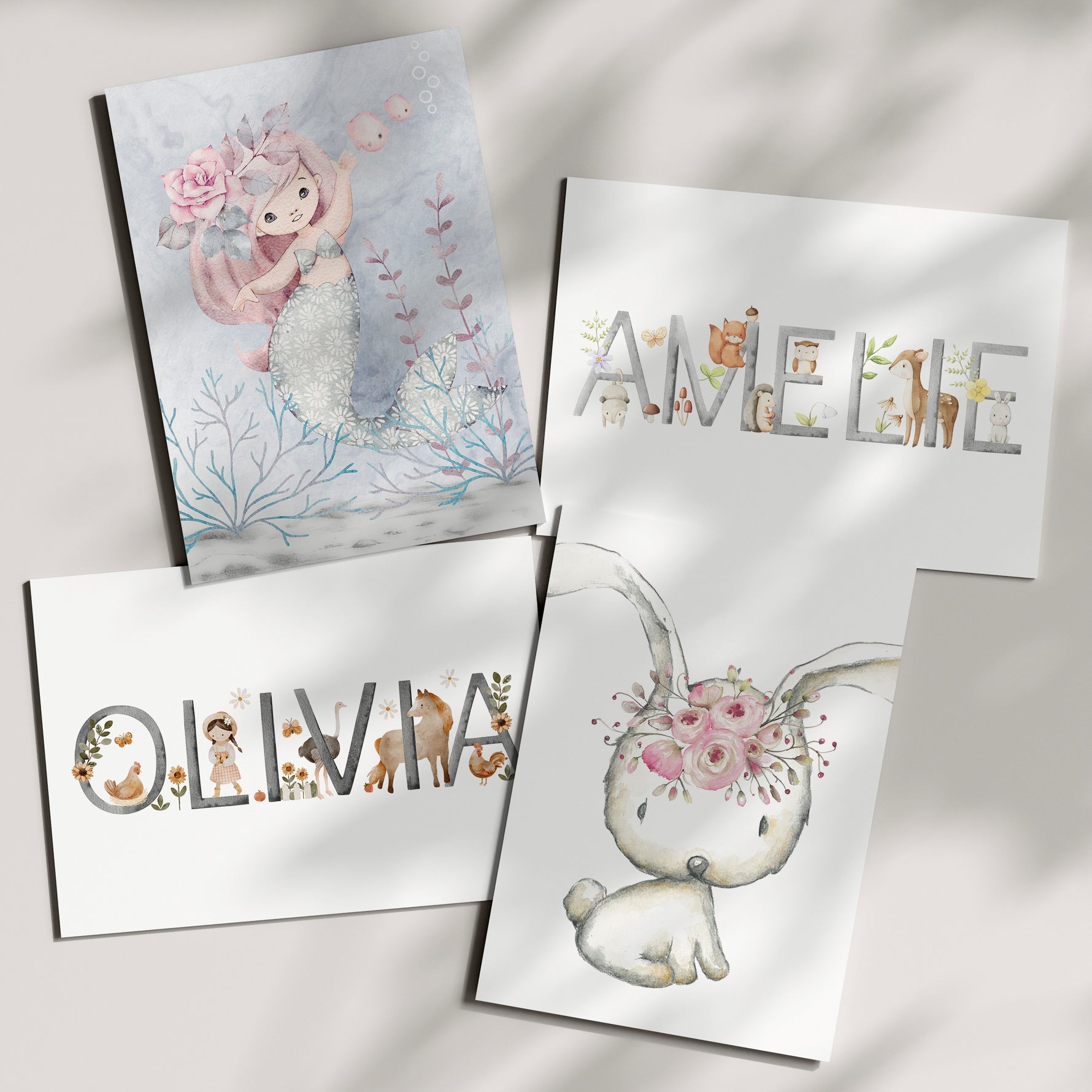Girls Wall Art | Nursery Prints | Girls Room Decor | The Kids Print ...