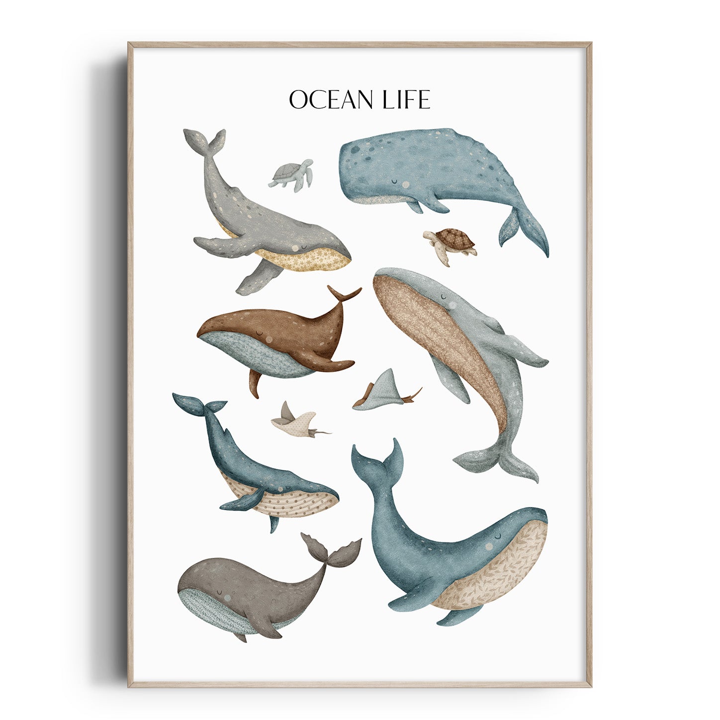Under The Sea Nursery Wall Art | Ocean Animals Print | Whale Poster ...
