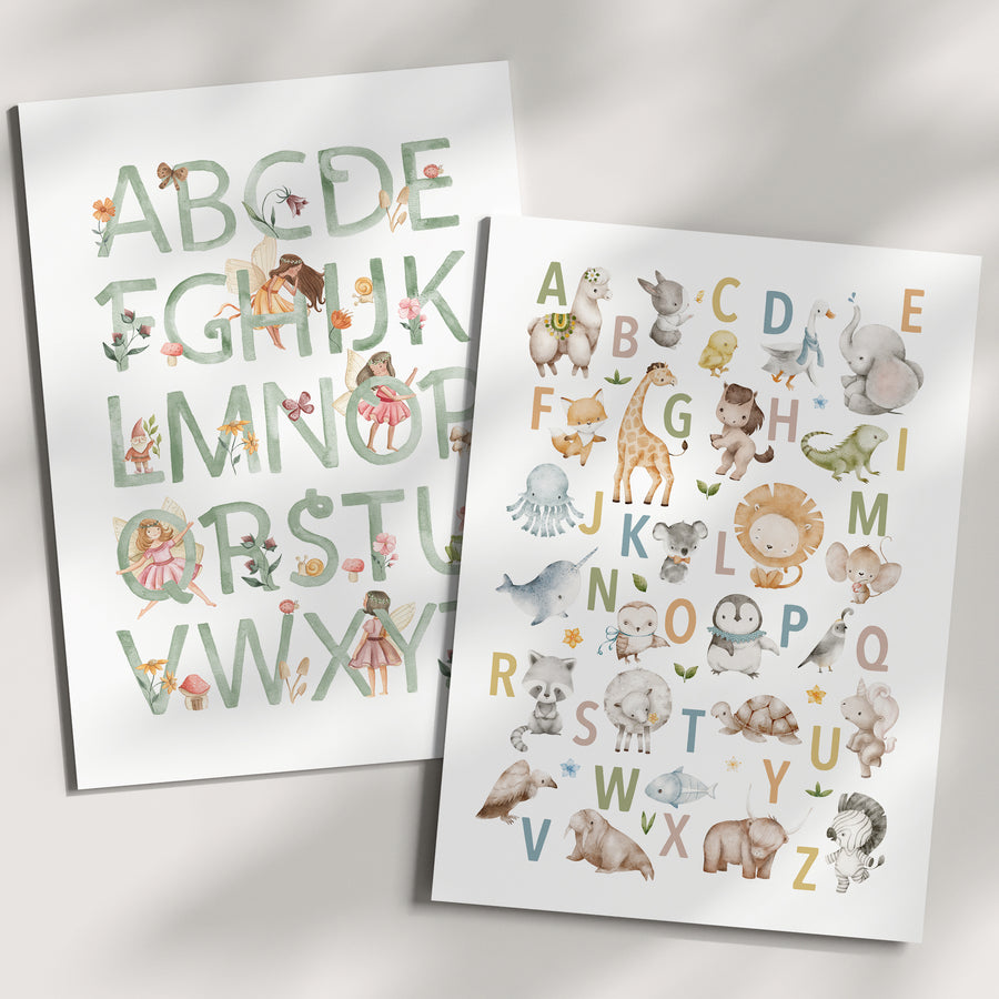 Alphabet Print | Unicorn Nursery Wall Art | Girls Room Decor – The Kids ...