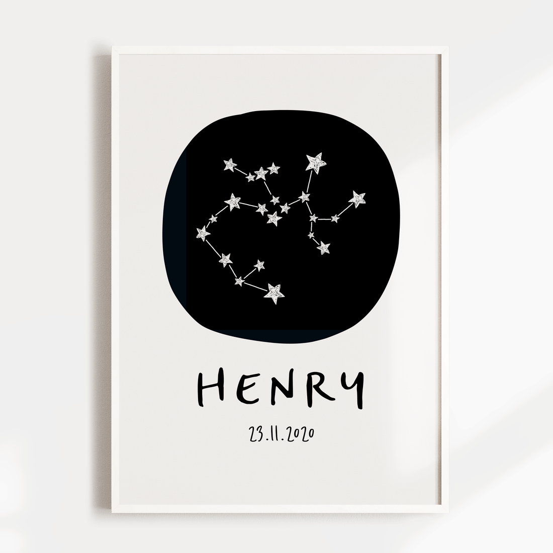 Star Sign Nursery Prints | Zodiac Wall Art for Kids | Baby Name Prints ...