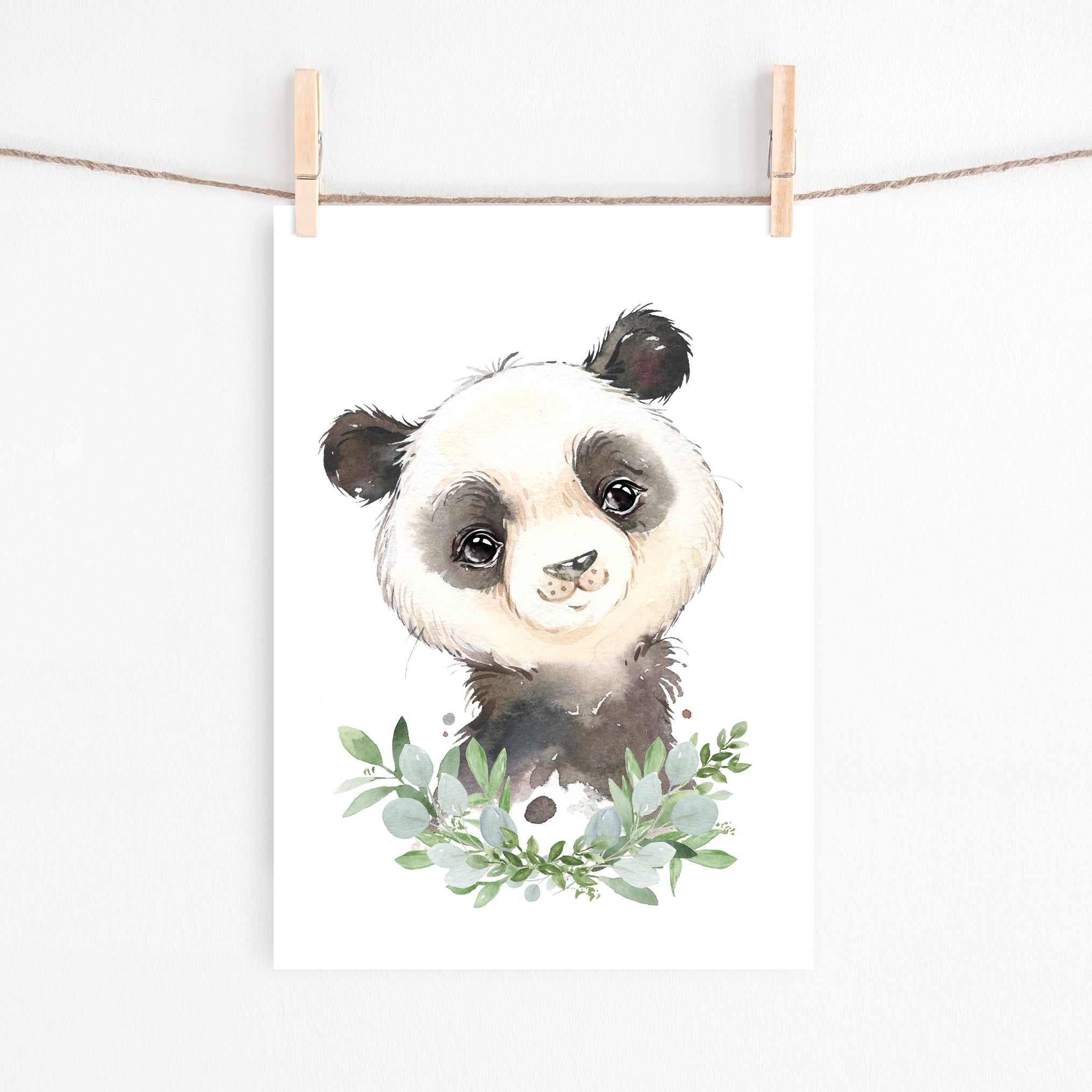 Panda Nursery Print | Baby Animal Wall Art | The Kids Print Store – The ...