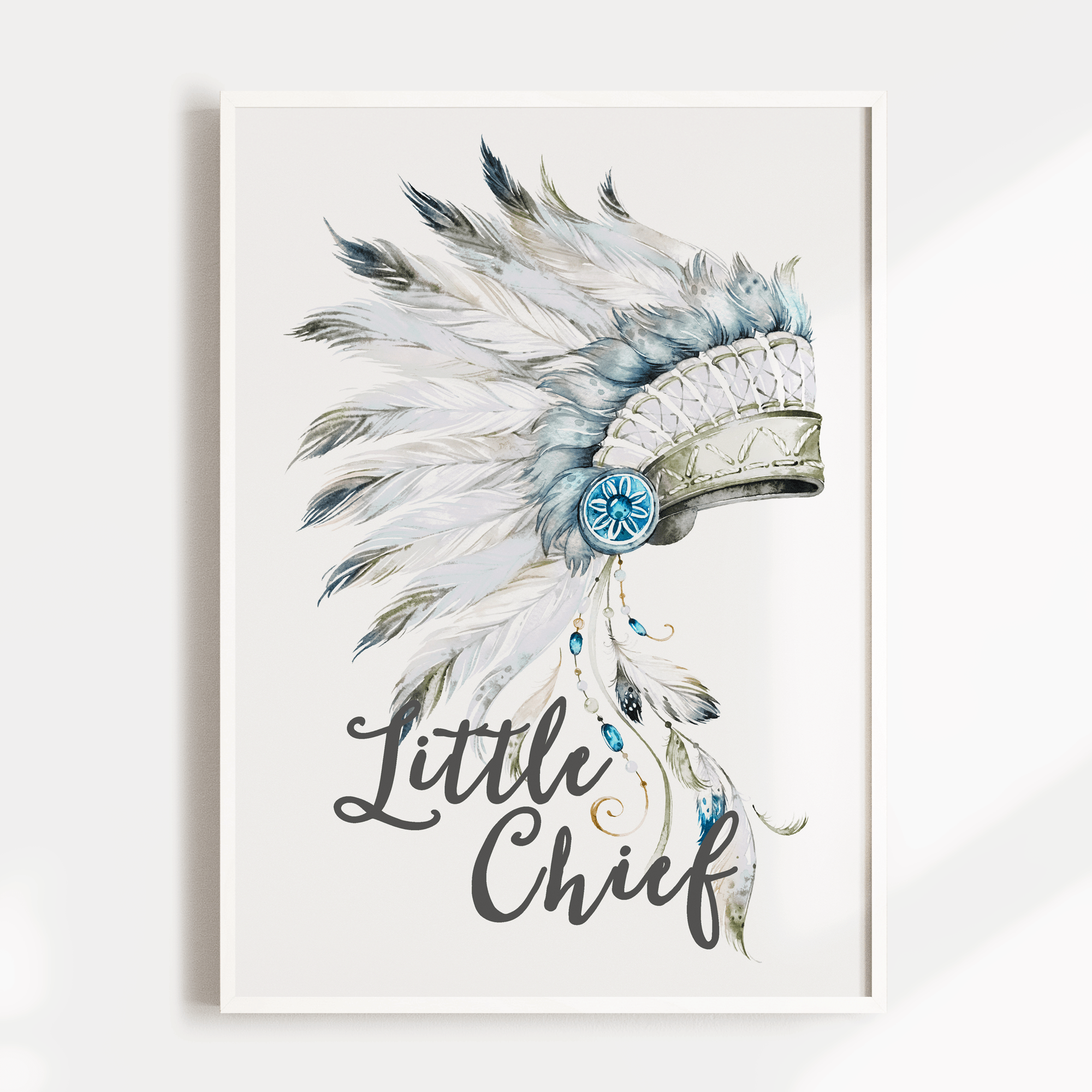 Little Chief Headdress Print – The Kids Print Store