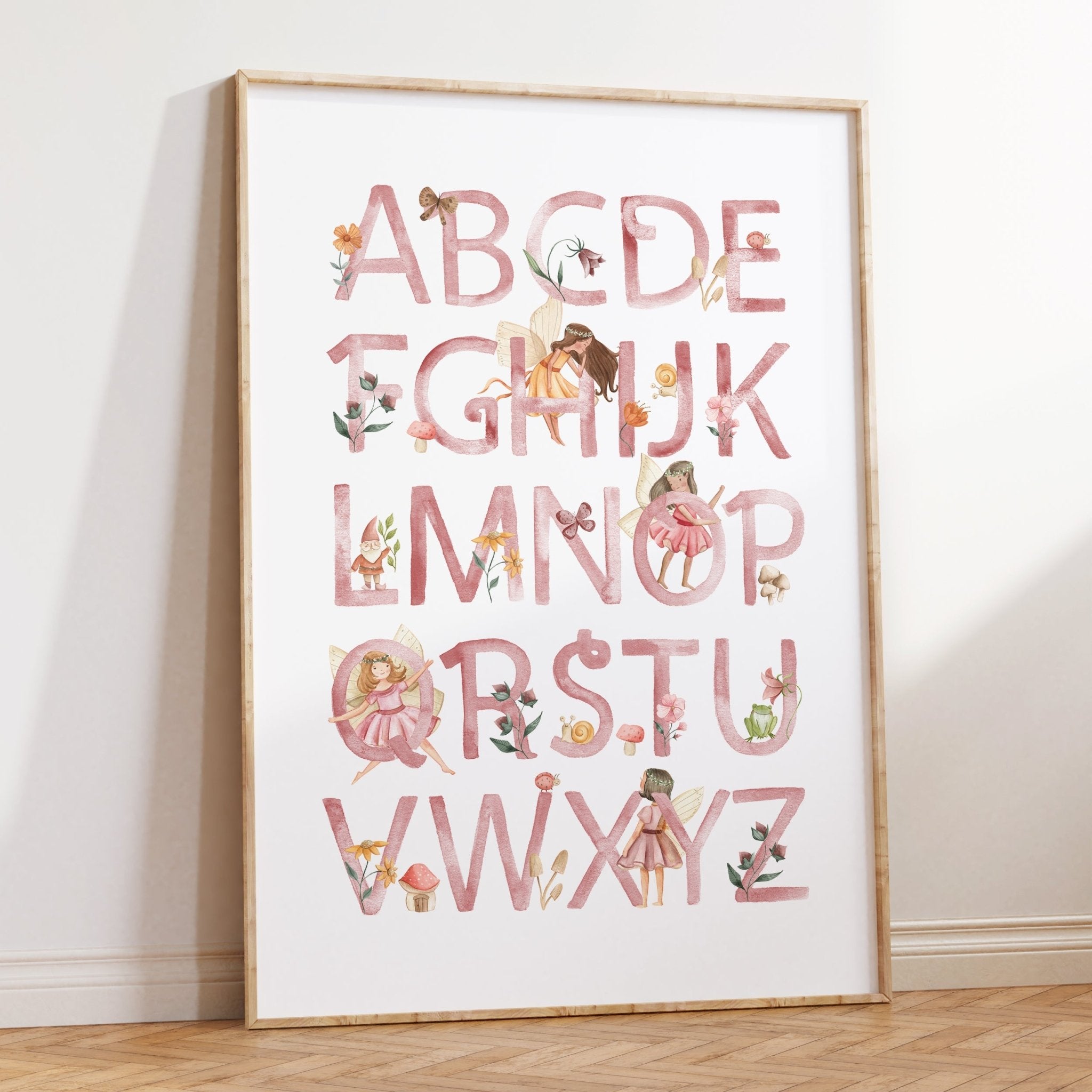 Fairy Alphabet Print | ABC Nursery Wall Art | Girls Nursery Decor – The ...