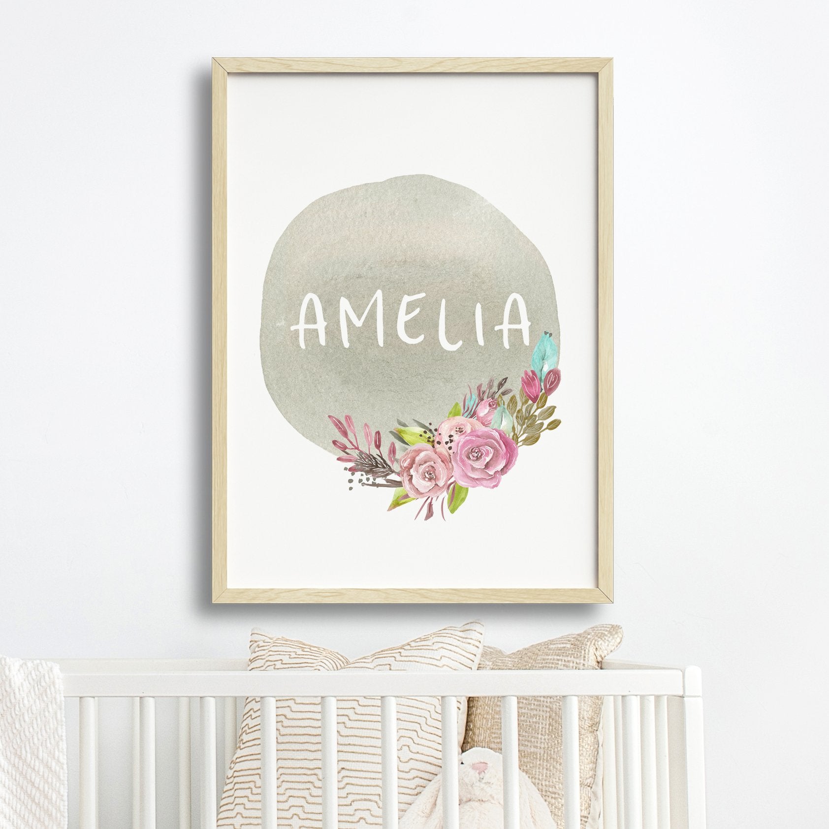 Nursery Prints Girl | Boho Dreamcatcher Wall Art Decor | Personalised ...