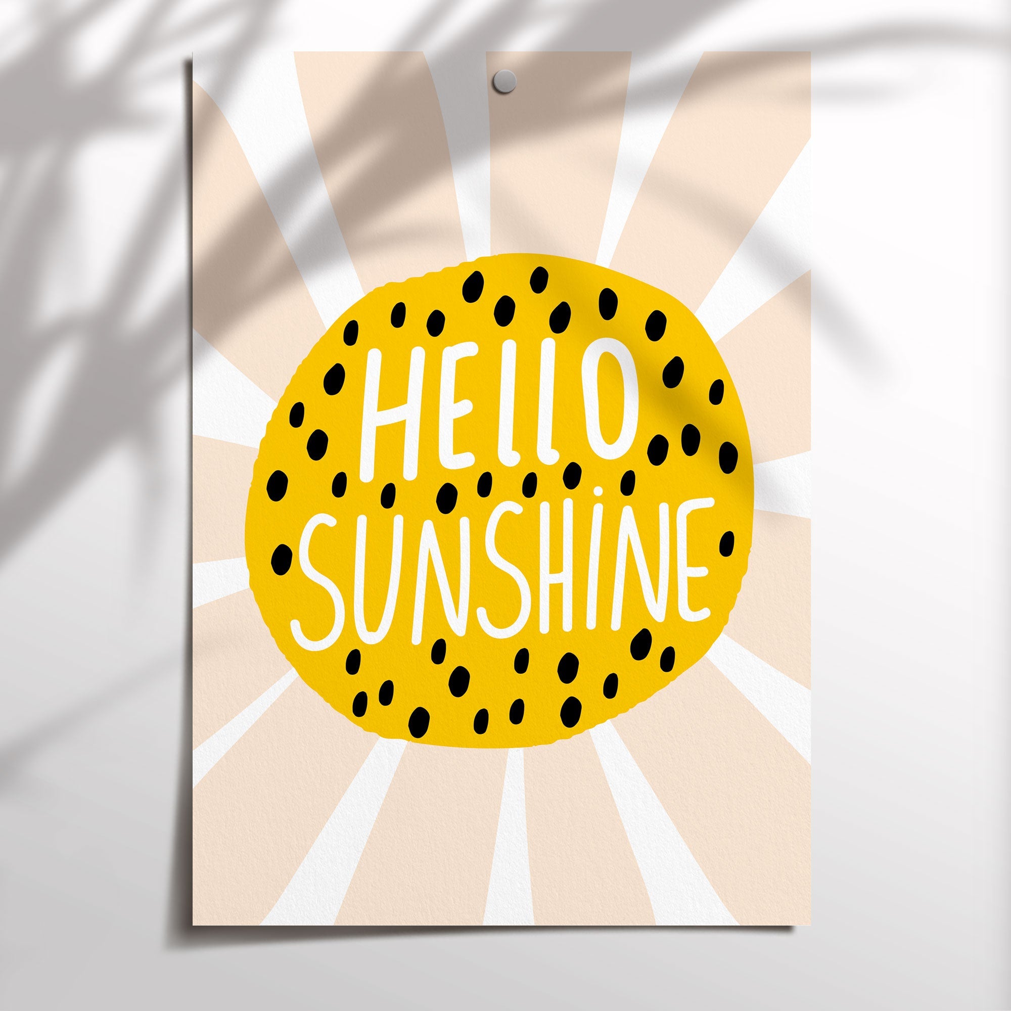Sunflower Nursery Print | Hello Sundshine Wall Art | The Kids Print ...