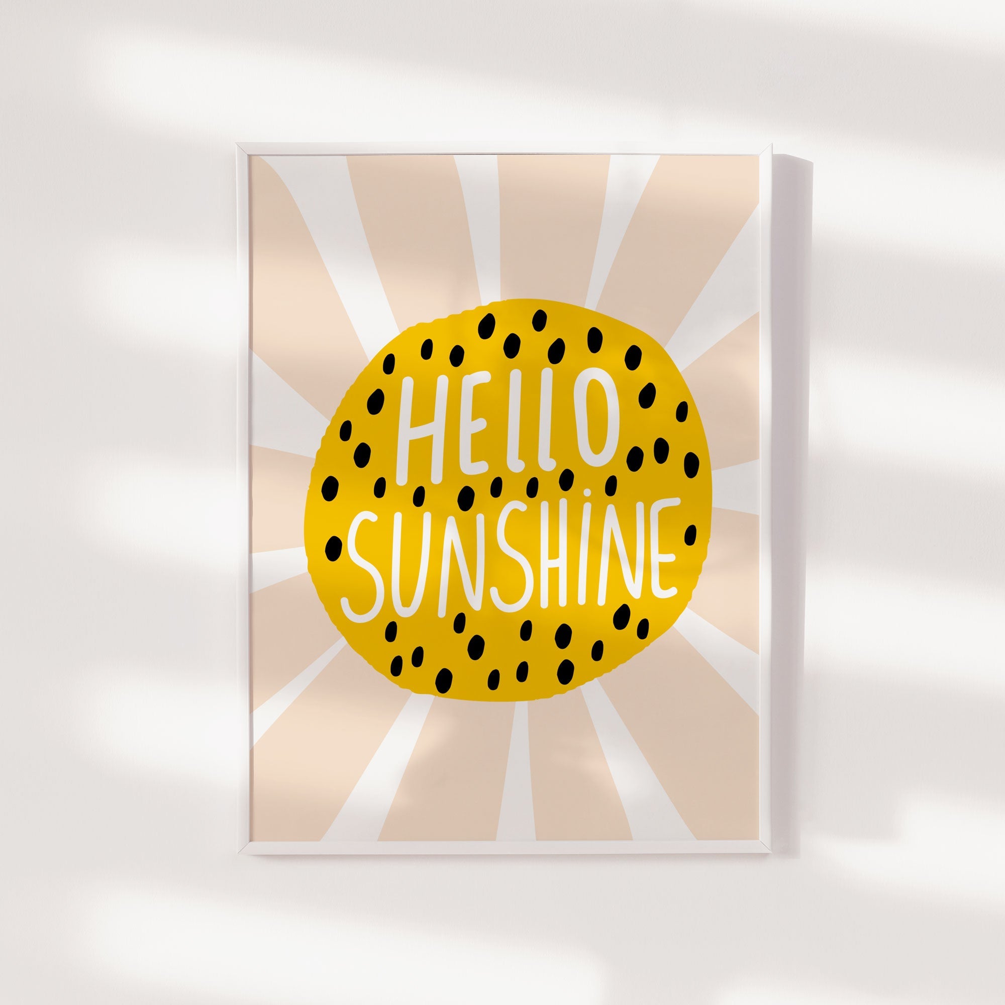 Sunflower Nursery Print | Hello Sundshine Wall Art | The Kids Print ...